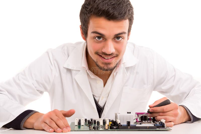 Technician at work stock image. Image of electrical, maintenance - 36862465