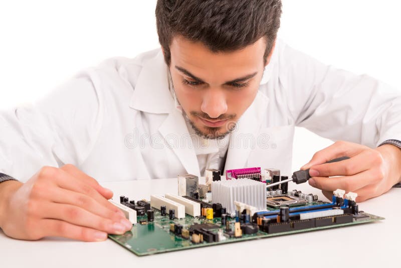 Technician at work stock photo. Image of hardware, component - 36862492