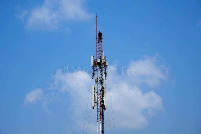 Telecom pole stock image. Image of telecom, link, network - 45506081