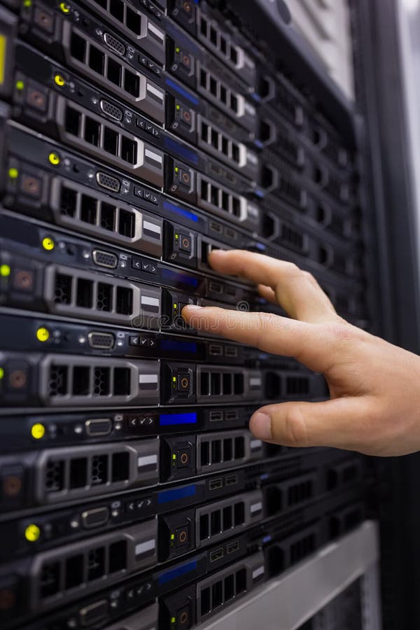 Server tower stock image. Image of leds, data, server - 3644529