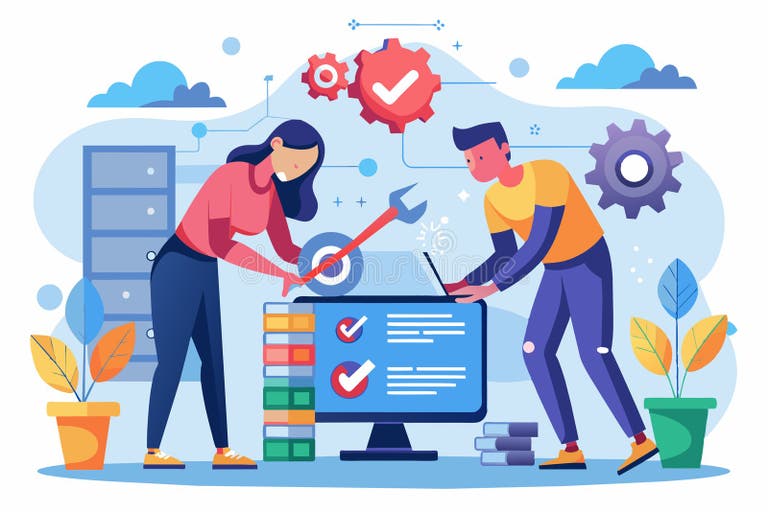 Fixing Error Stock Illustrations – 1,359 Fixing Error Stock Illustrations, Vectors & Clipart ...