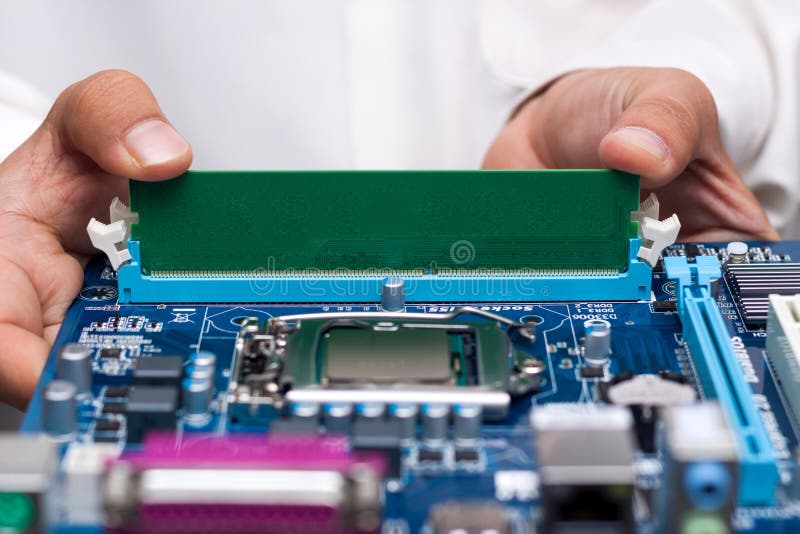 Main memory for computer stock image. Image of parts - 34965463