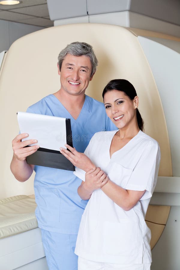 Radiologic Technicians Smiling at Each Other Stock Image - Image of ...