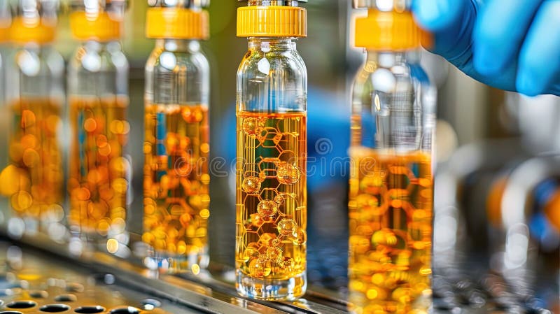 Technicians Monitor Conditions for Optimal Synthesis Stock Image ...