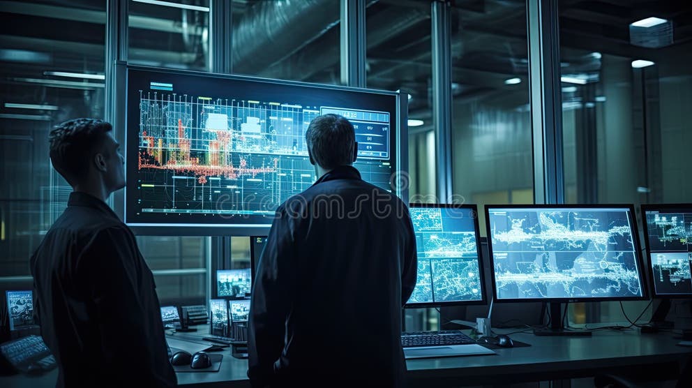 Technicians Refinery Oil Industry Stock Illustration - Illustration of ...