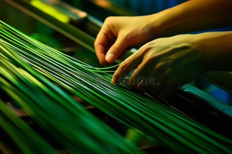It Technicians Working on Server Rack Cables and Maintenance Electrical Wires. Network Hardware ...