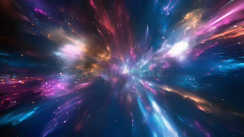 A Technicolor Burst of Digital Effects Creating a Mesmerizing Explosio ...