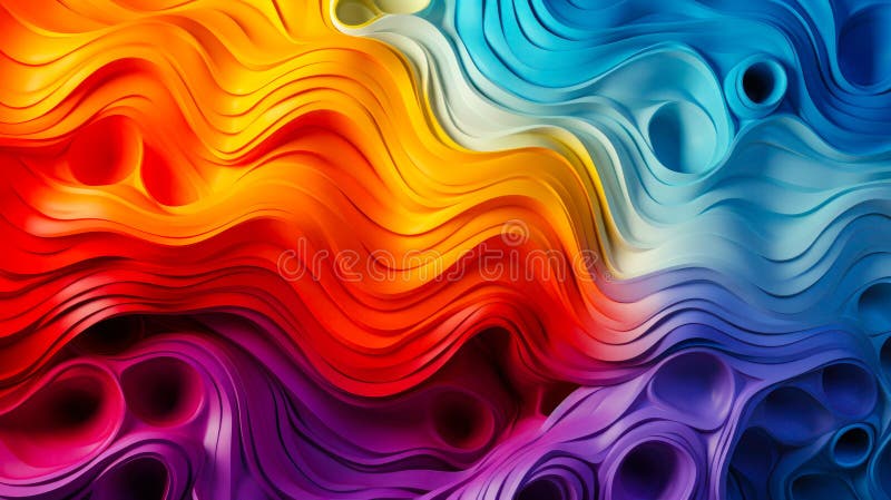 Technicolor Dreams Abstract Colorful Background for Advertising and ...