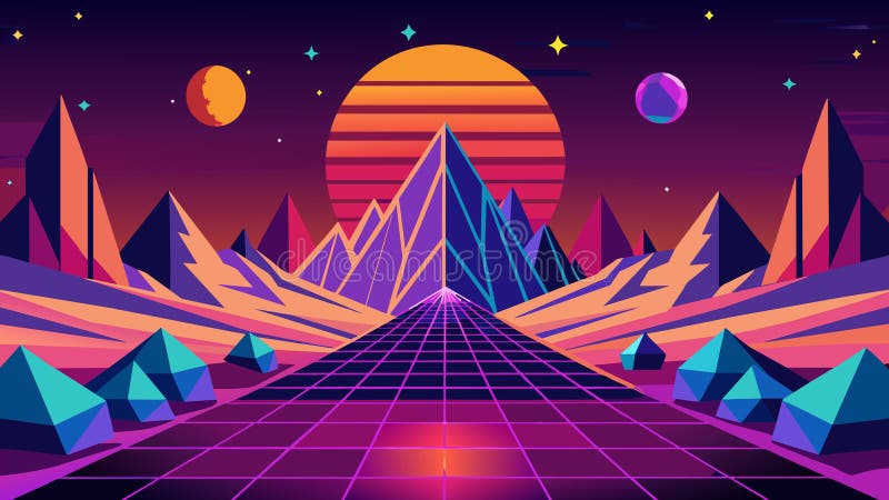 A Technicolor Landscape of Geometric Shapes and Fractal Patterns Each ...