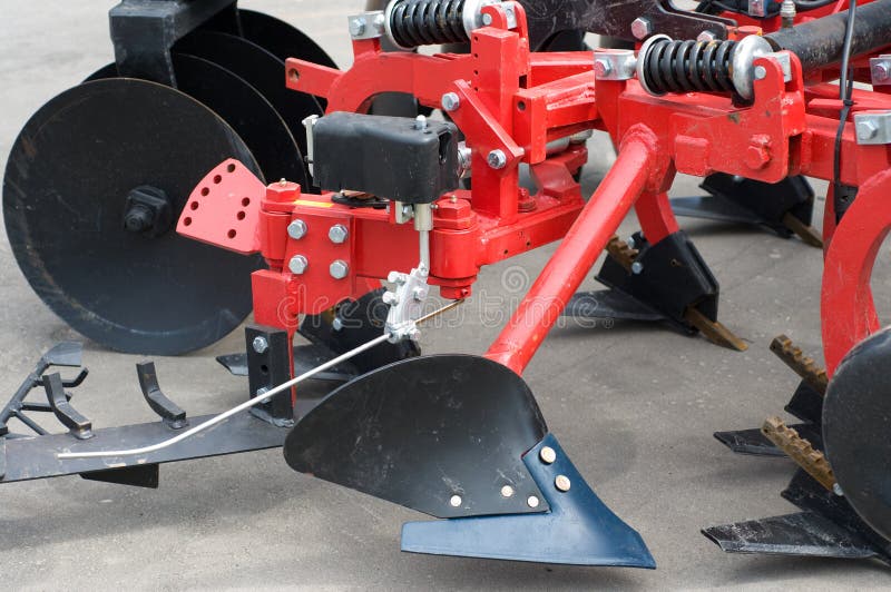 Soil Processing Equipment, Agricultural Machinery Stock Image - Image ...