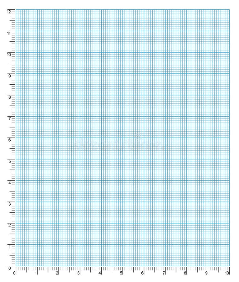 TechnikZeichenpapier Mit Maßeinteilung Millimeter Vektor Abbildung ...