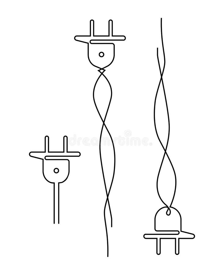 Plug Line Drawing Stock Illustrations – 2,263 Plug Line Drawing Stock ...