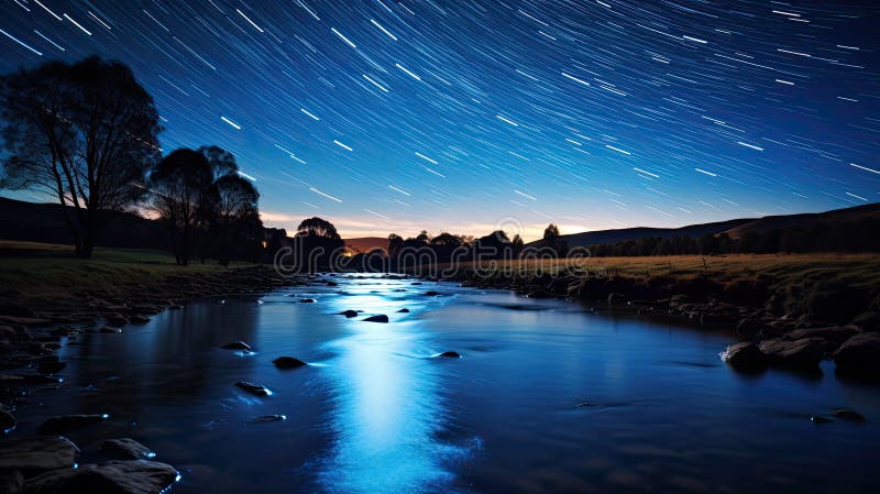 Technique stream of stars stock illustration. Illustration of stunning ...