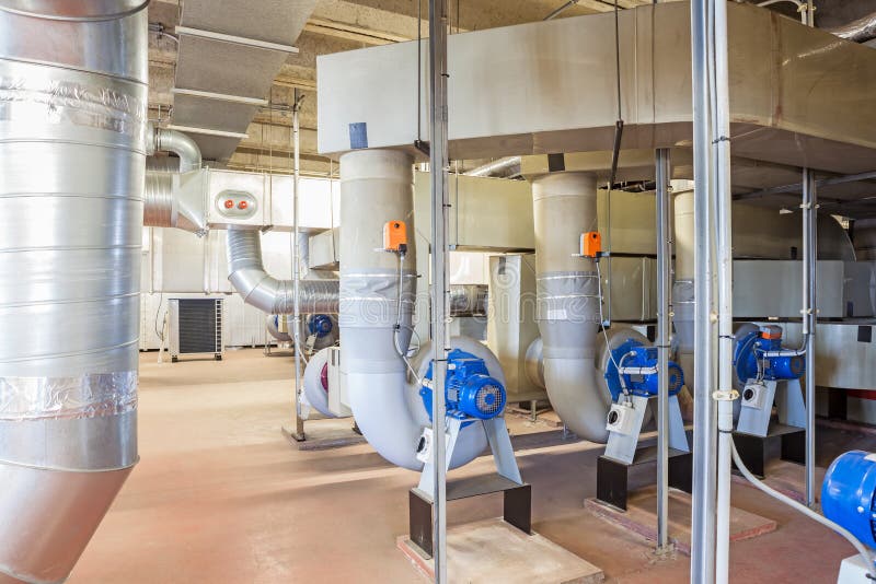 Technische Ruimte Met Uitlaat Stock Foto - Image of ruimte, energie ...