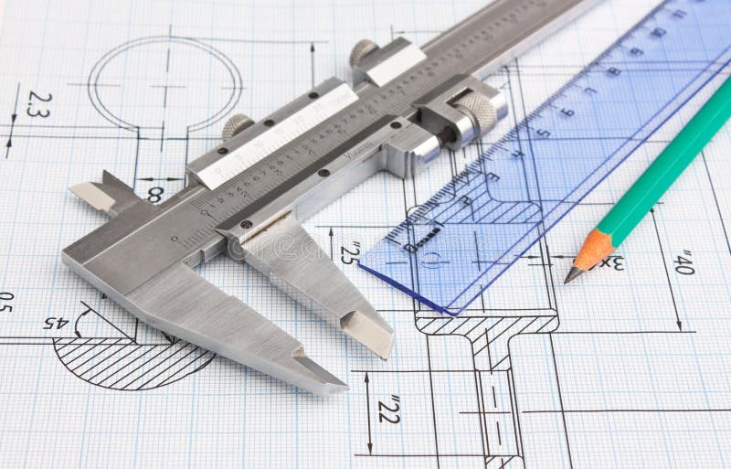 Technische Tekening stock afbeelding. Image of onderwijs - 142529753