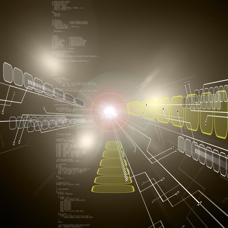 Techno Background stock illustration. Illustration of space - 12911518