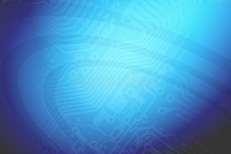 Techno Blue Wallpaper