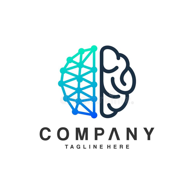 Creative Vector Braind Technologi Logo Design Template Stock ...