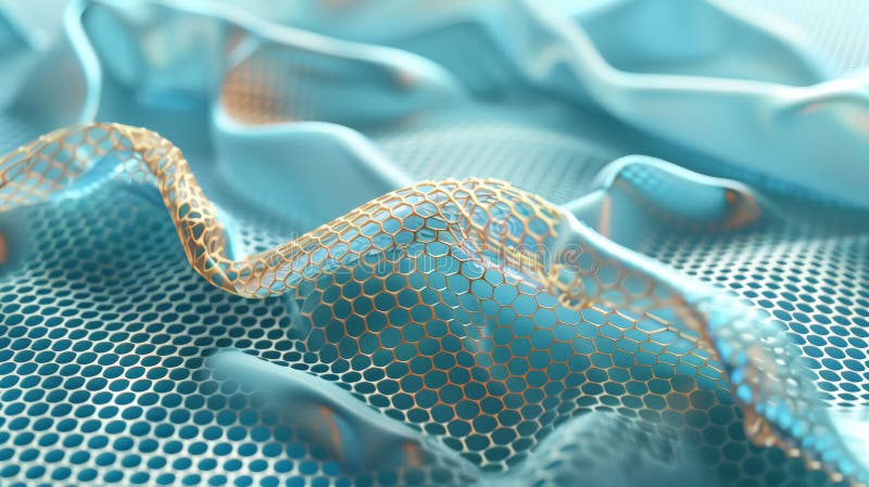 Techno-Chic Collagen Fabric Packaging Stock Image - Image of depth ...