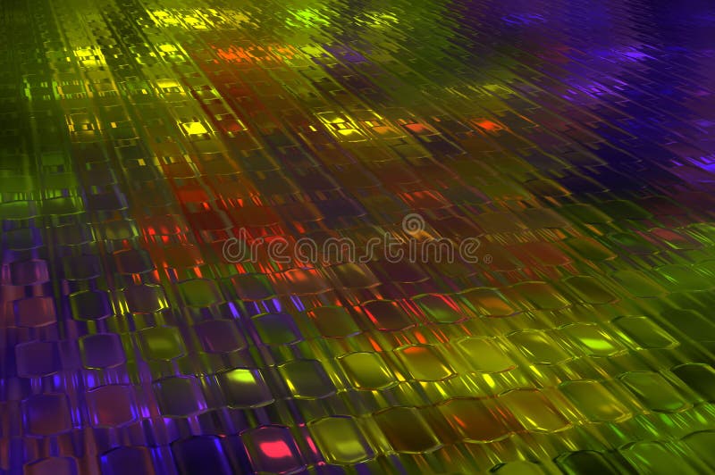 Techno Dance Floor.Part 2. Colorful Illustration. Stock Image - Image ...