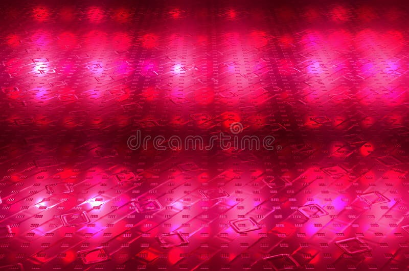 Techno Dance Floor.Part 2. Illustration in Red. Stock Illustration ...