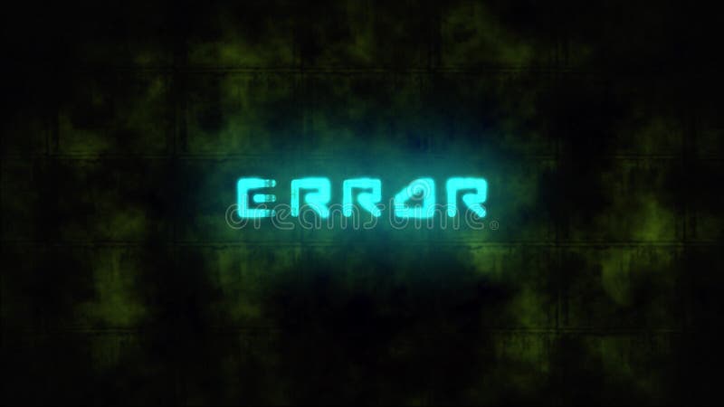 Techno ERROR Text Animation Stock Video - Video of program, software ...