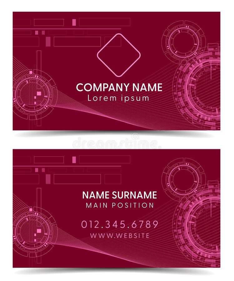 Futuristic Techno Abstract Background Card Frame Template Design Stock ...