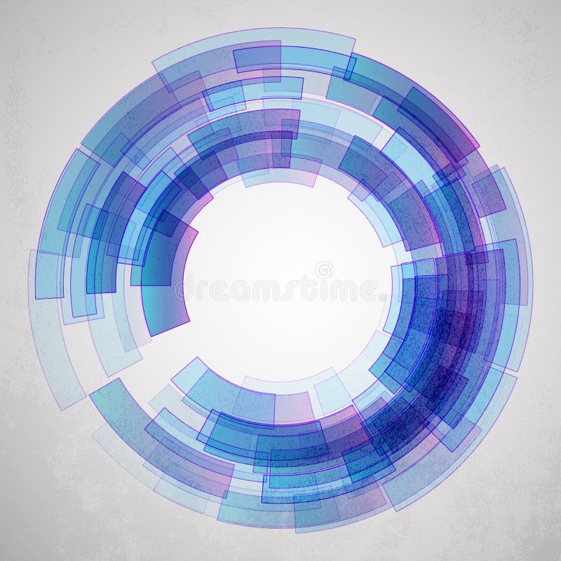 Techno Geometric Vector Circle Science Abstract Background Stock ...