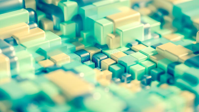 Techno High-tech Background, Geometry, Cube, Abstraction. 3d ...