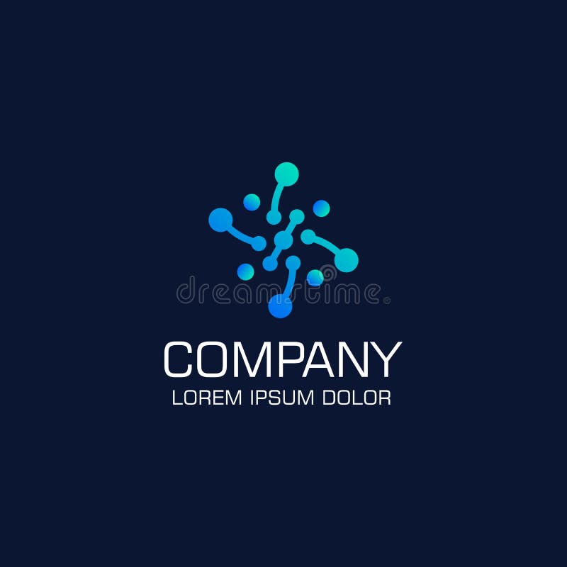 Techno Logo. Digitial Technology Vector Design. Gradation Style ...