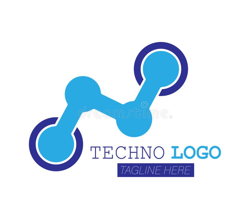 Techno Logo. High-tech and Innovative Business Stock Vector ...