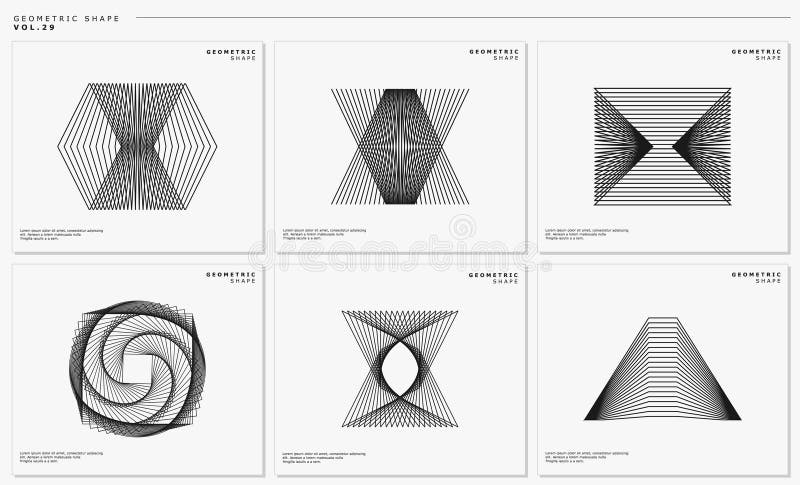 Techno Motion Lines Abstract Shape Design Template. Modern Blend Line ...