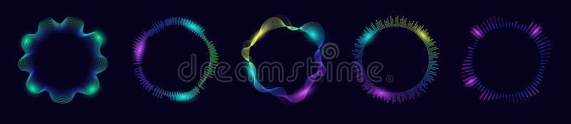 Techno music circle stock vector. Illustration of music - 298408667