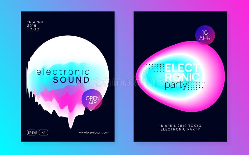 Techno Party. Cool Sound Fest Stock Vector - Illustration of house ...