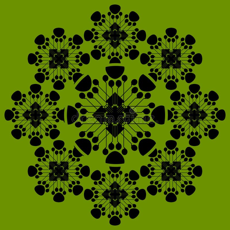 Techno pattern stock vector. Illustration of geometric - 10946496