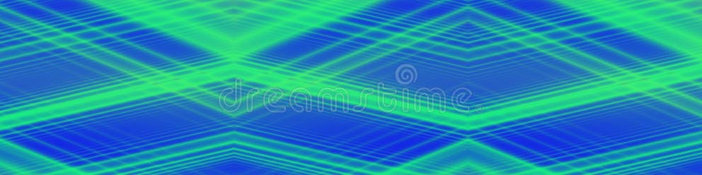 Techno Pattern Art Abstract Green Blue Header Banner Stock Illustration ...