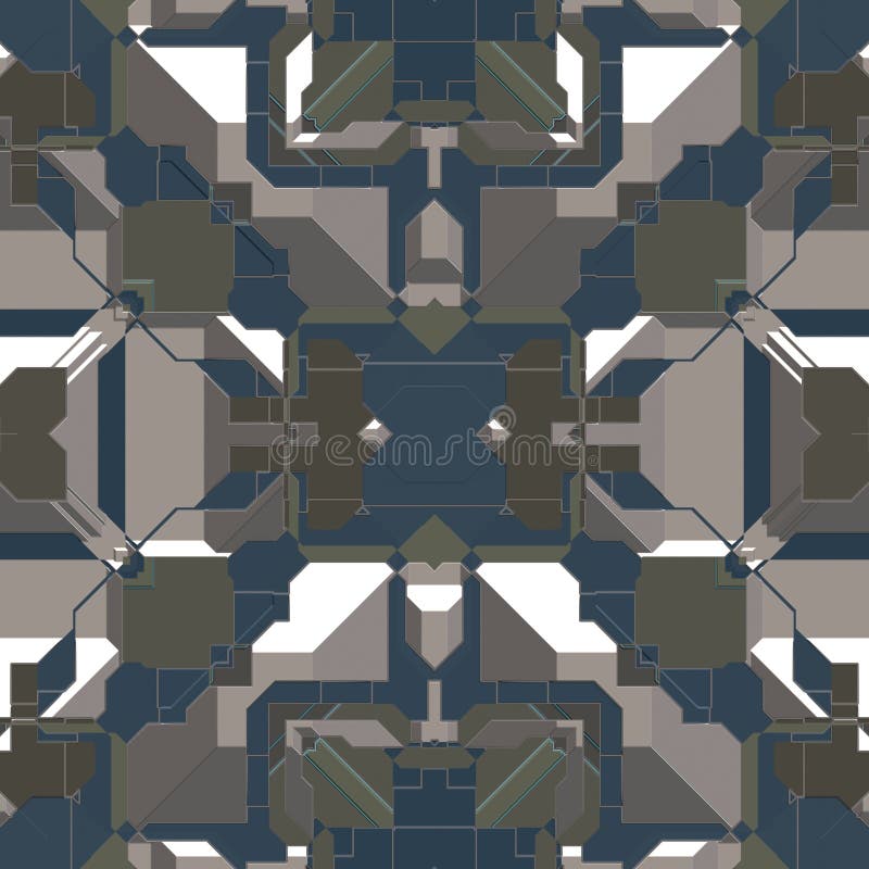 Techno Plate Geometric Graphic Background Stock Illustration ...