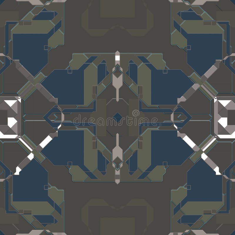 Techno Plate Geometric Graphic Background Stock Illustration ...