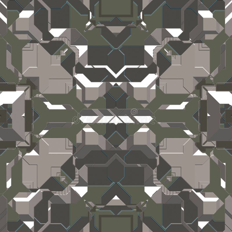 Techno Plate Geometric Graphic Background Stock Illustration ...