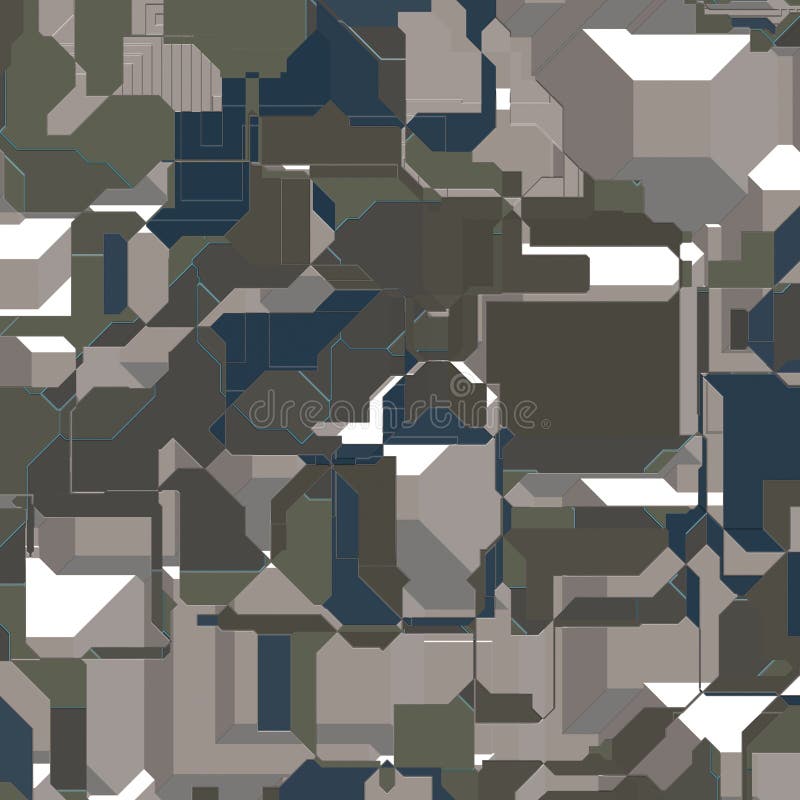 Techno Plate Geometric Graphic Background Stock Illustration ...