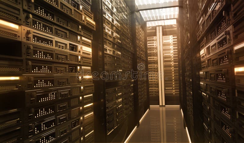 Techno Room stock illustration. Illustration of firewall - 48181341