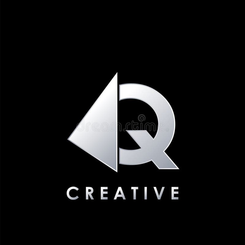 Techno Split Half Letter Q Logo Vector Design Template with Geometrical ...
