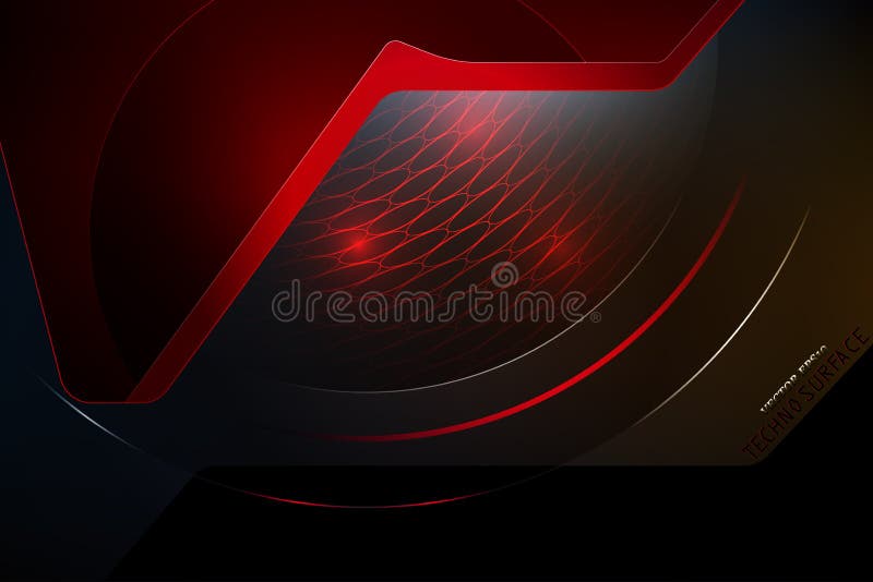 Techno Surface Scene Vector Graphics Design Stock Vector - Illustration ...