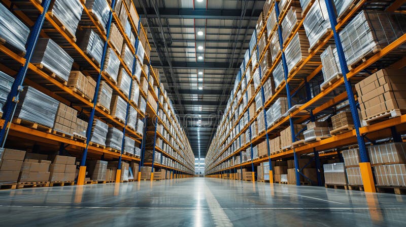 Techno Vault: Modern Warehouse Optimized for Brightness, Ensuring ...