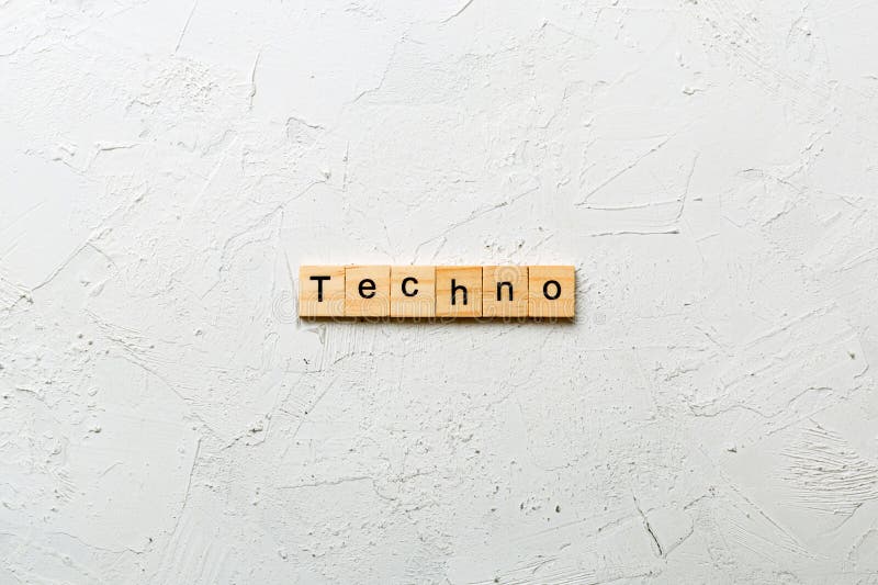 Techno Word Written Wood Block Text Table Concept Stock Photos - Free ...