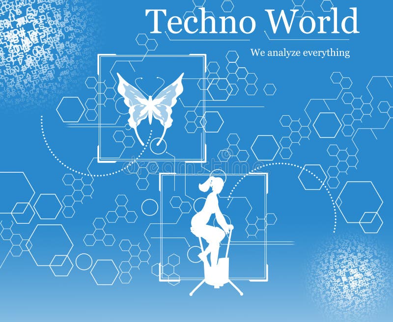 Techno World stock illustration. Illustration of exercise - 72333328