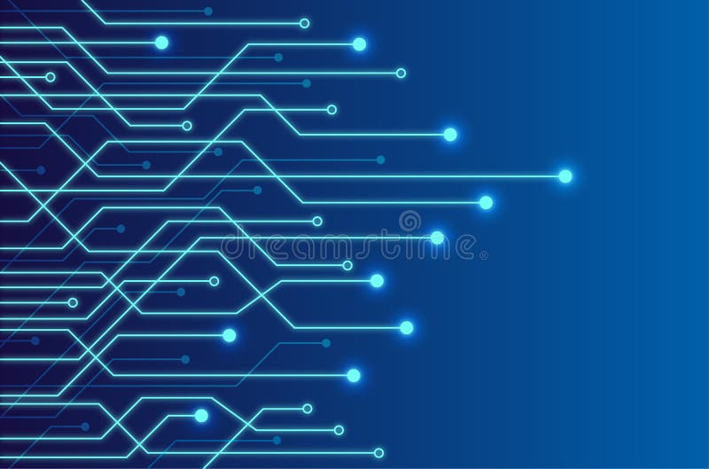 Blue Light Abstract Technology Circuit Board, Hi-tech Digital ...