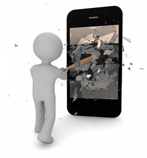 Technofobia stock de ilustración. Ilustración de aislado - 26894135