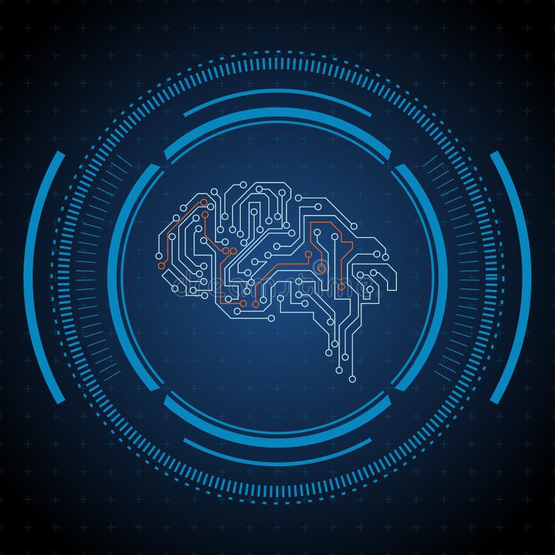 Technologic Background with Framed Technologies Lettering Over Abstract ...