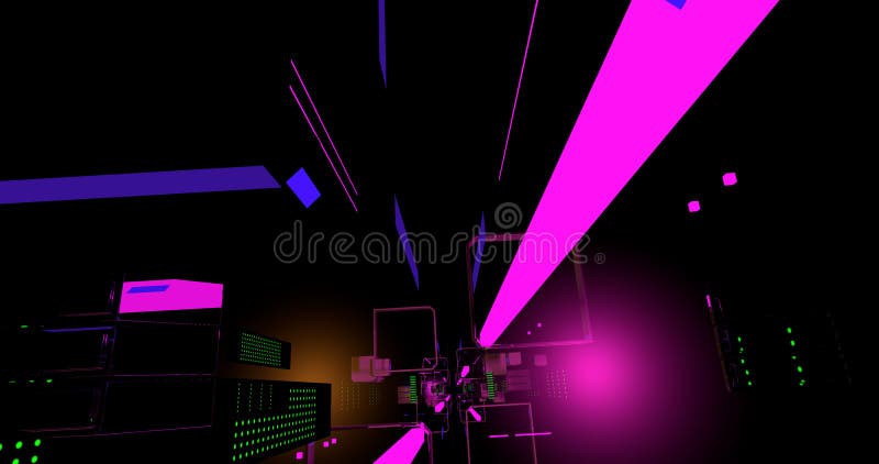 Abstract Background with Pieces in Violet Color. Stock Illustration ...